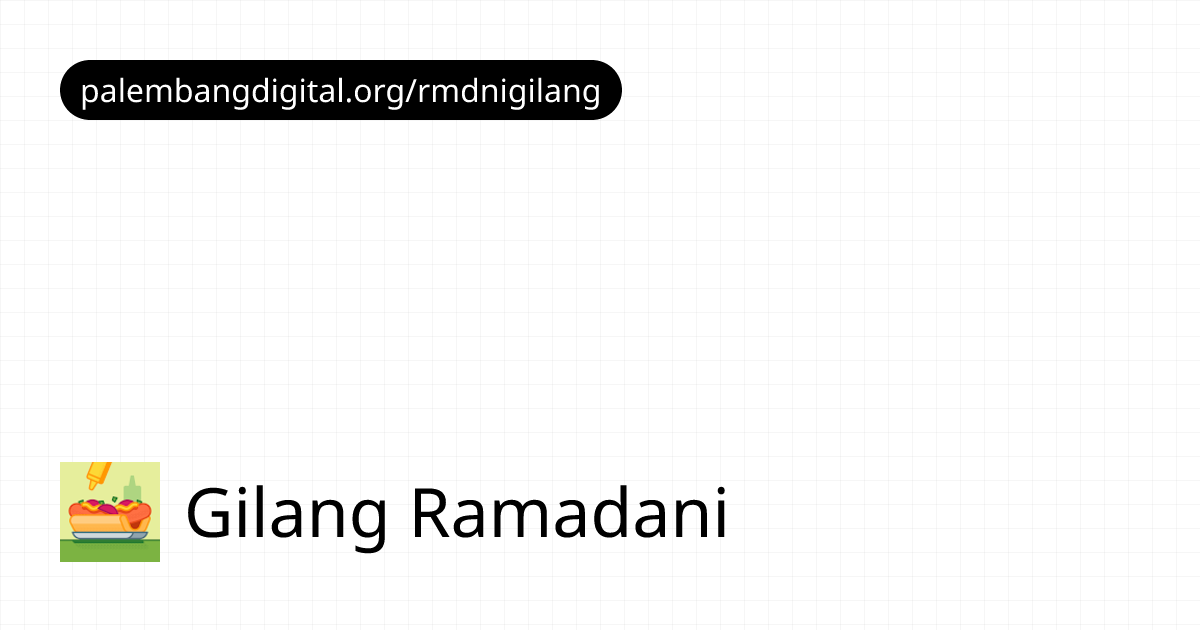 rmdnigilang (Gilang Ramadani) · Palembang Digital